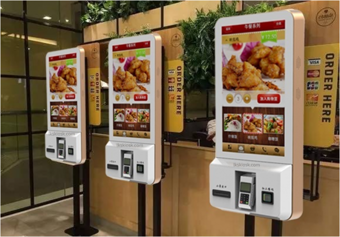 Self Ordering Kiosk With POS Terminal Restaurant Store Fast Food self-ordering-kiosk-with-pos-terminal-restaurant-store-fast-food