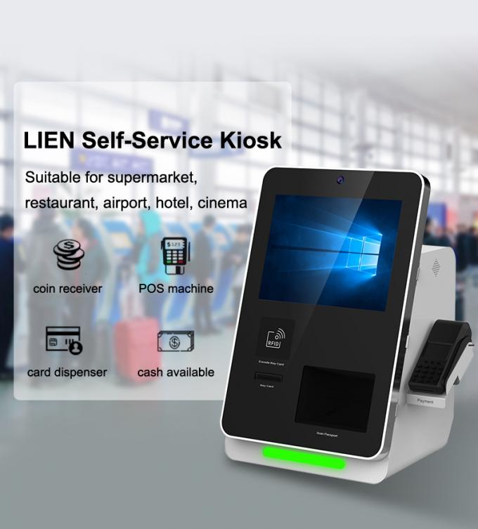 Self Guest Check In Kiosk With Credit Card Payment And QR Reader Key ...