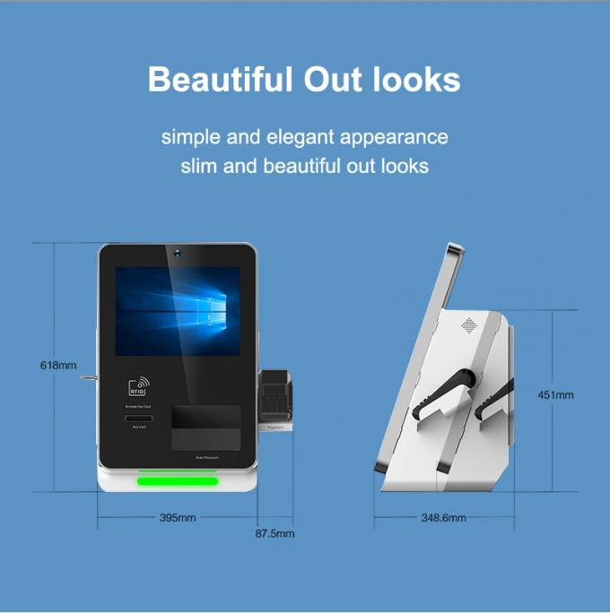 Self Guest Check In Kiosk With Credit Card Payment And QR Reader Key ...
