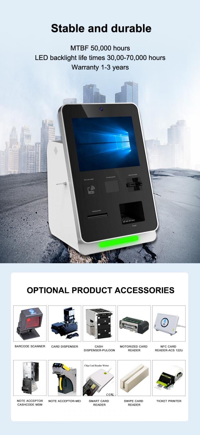 Self Guest Check In Kiosk With Credit Card Payment And QR Reader Key ...