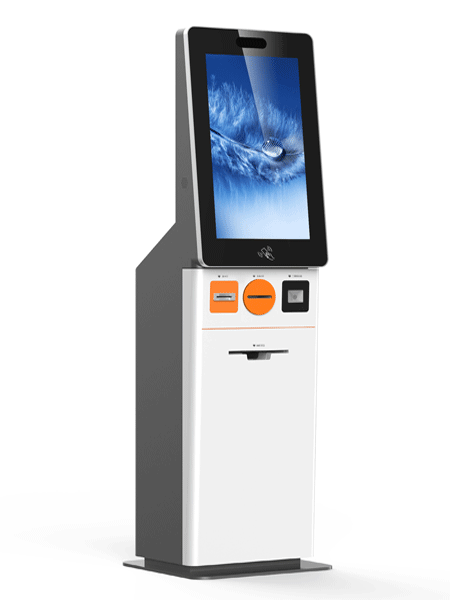 Self Checkout Kiosk With 23.8inch Touch Screen Display Printer Scanner ...