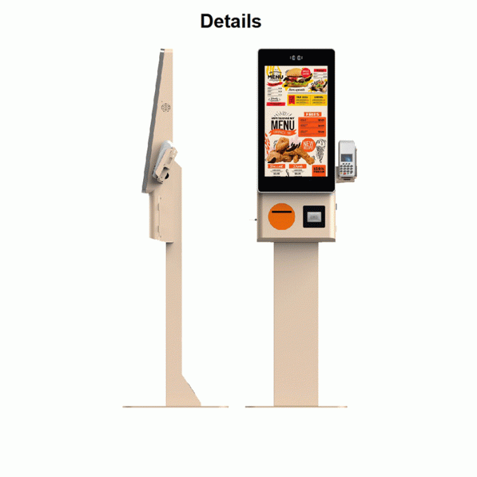 Self Ordering Payment Kiosk with 23.8 Inch Touch Display and Card ...