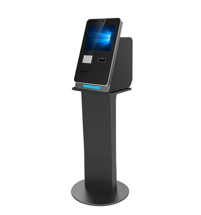 Tabletop Check In Kiosk With Passport Scanner Key Card Dispenser And ...