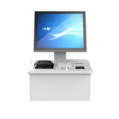 Tabletop Hotel Check In Kiosk Check Out Kiosk With Passport Scanner ...