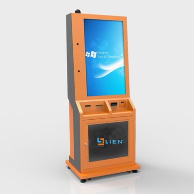 43 Inch Bill Payment Card Dispenser QR Code Scanner Kiosk For Amusement ...