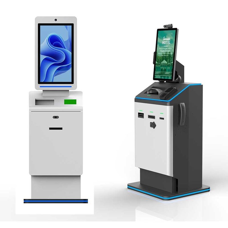 Convenient Self Checkout Kiosk Check In Kiosk With Card Reader And ...