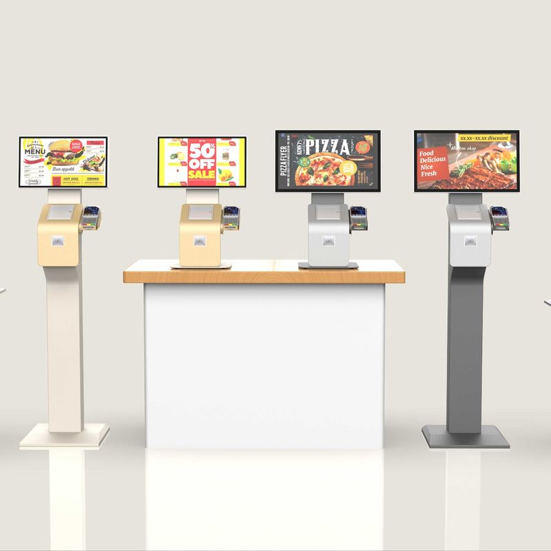 Payment Restaurant Self Service Ordering Kiosk Sensitive QR Code ...