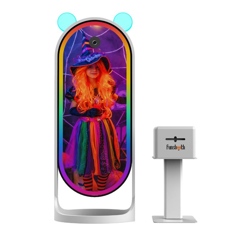 RGB LED Interactive Mirror Touch Screen Photo Booth Event 360 Photo ...