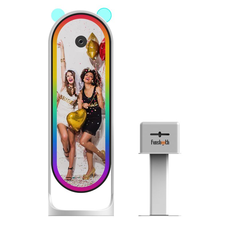 Mirror Interactive Wedding Photo Booth Machine Selfie Magic Mirror Photo Booth With Camera Printer