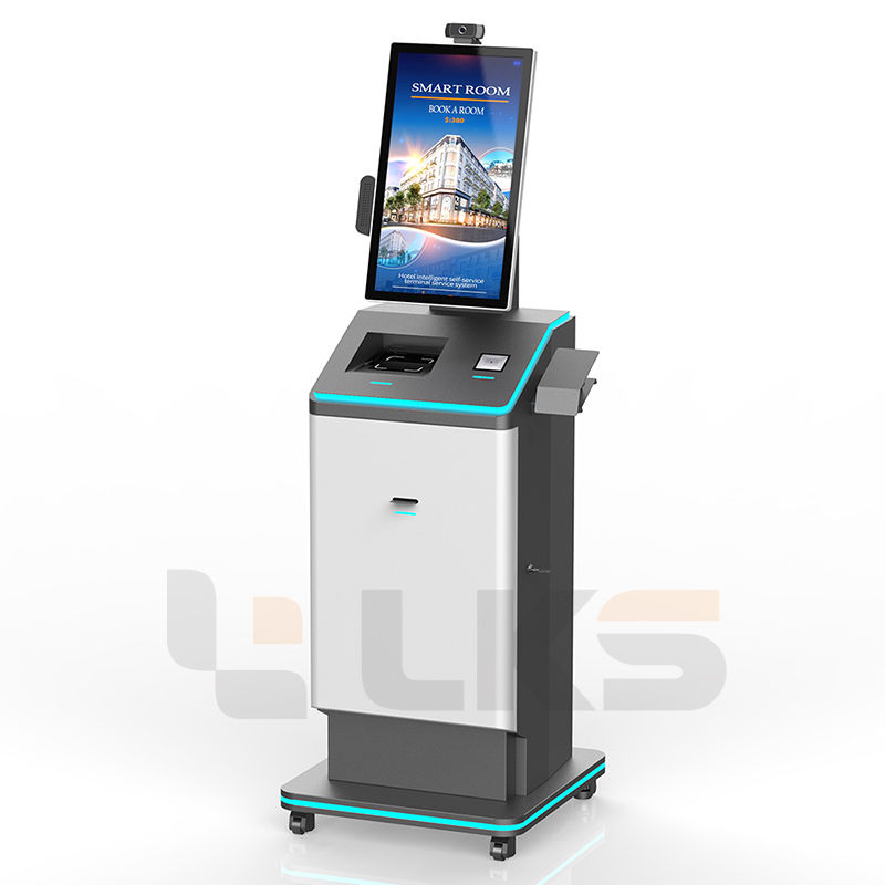 LKS Self Badge Card Printing Kiosk With ID Passport Scanner Badge ...