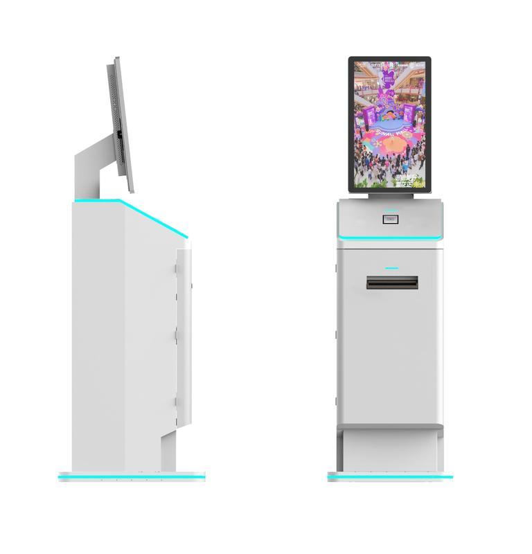 21.5inch Smart Visitor Kiosk with QR Code Check-In and Full-Color Badge ...