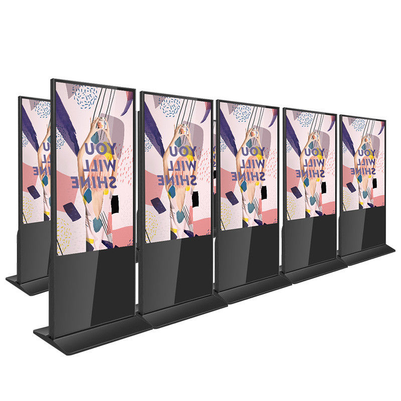 65 Inch Lcd Display Advertising Touch Screen Floor Stand Win7 10 ...