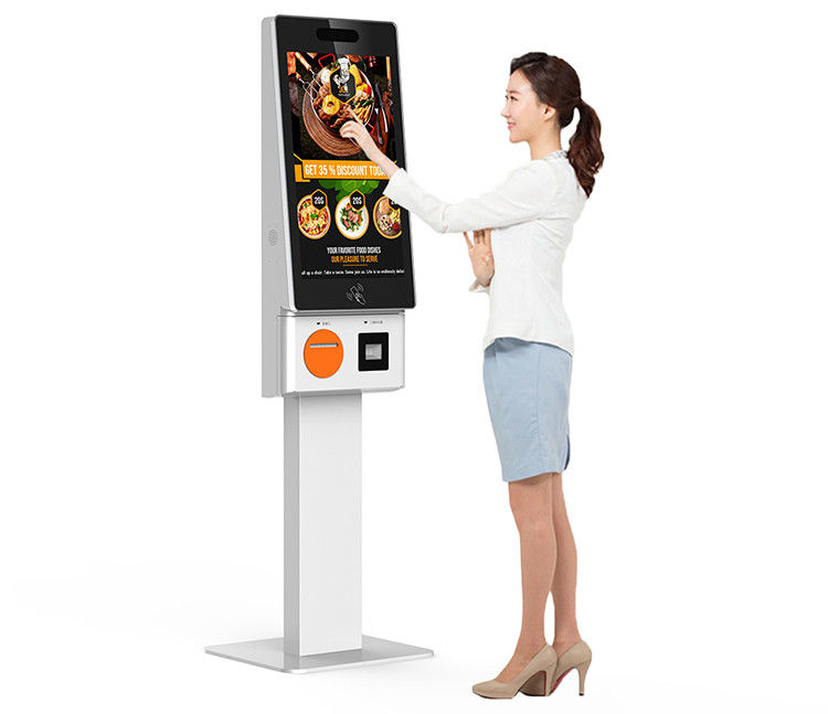 Freestanding Interactive Self Service Ordering Kiosk Shopping Mall ...