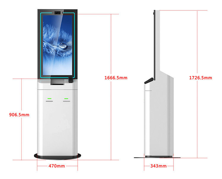Industrial Grade PC Self Check In Hotel Kiosk Self Checkout Machine ...