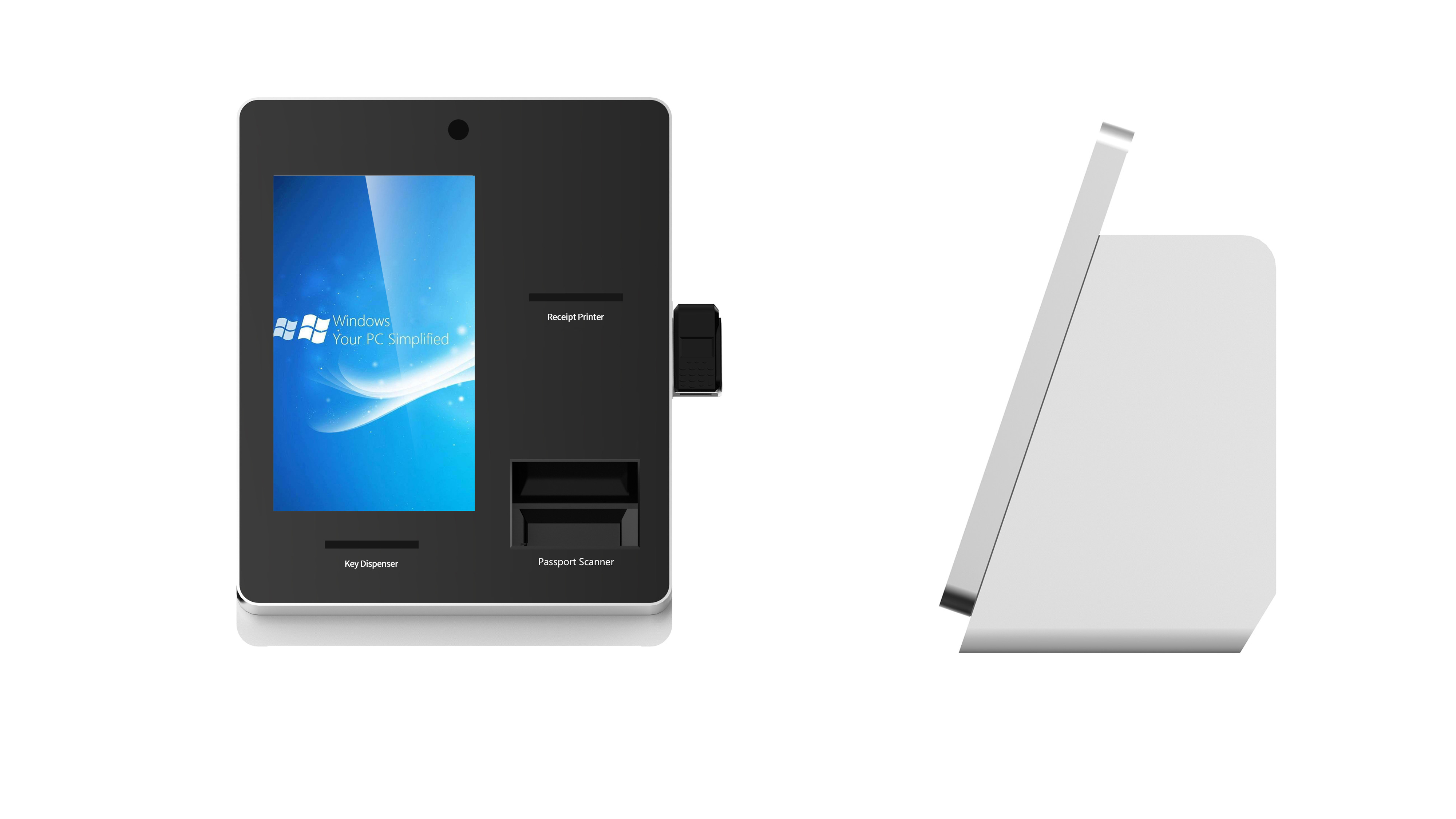 Encryption Biometric Security Check In Kiosk With Barcode QR Code ID ...