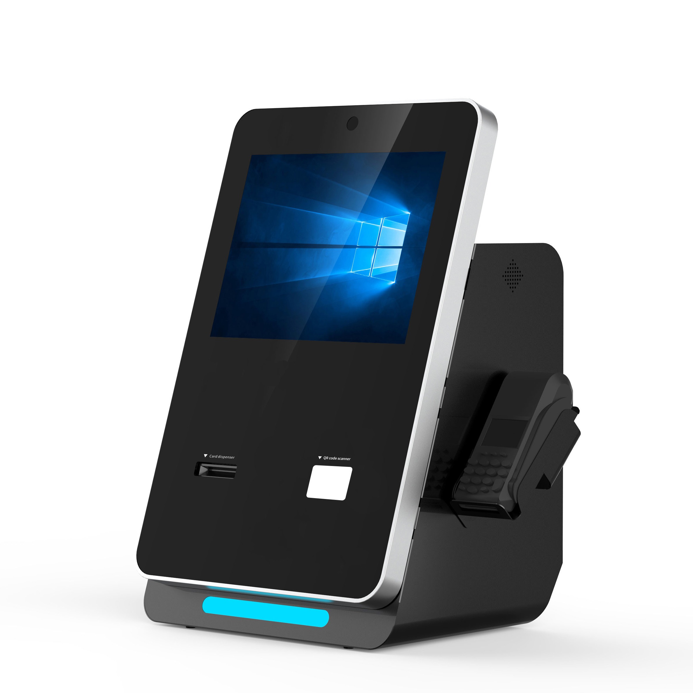 Encryption Biometric Security Check In Kiosk With Barcode QR Code ID ...