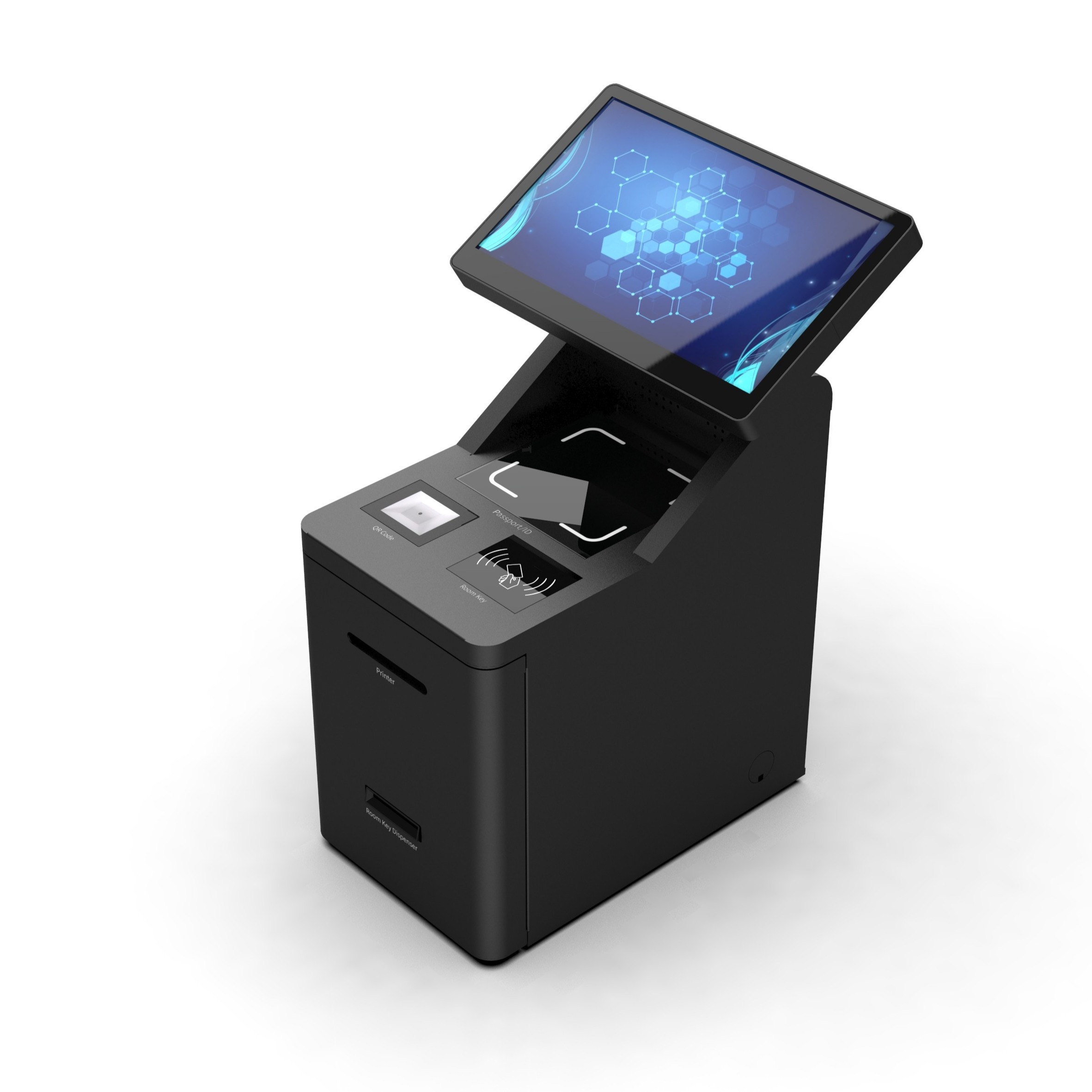 13.3 Inch Touch Screen Self Check In Kiosk Android Tabletop For Hotel ...