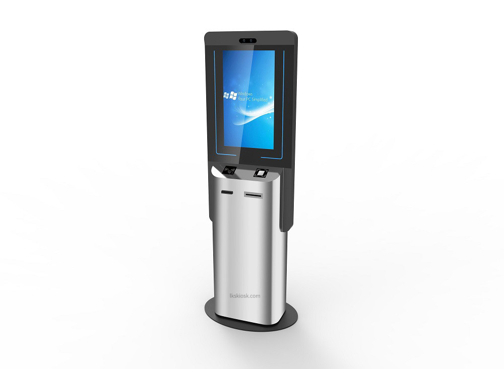 Desktop Self Service Kiosk With 80mm Thermal Printer Passport ID ...