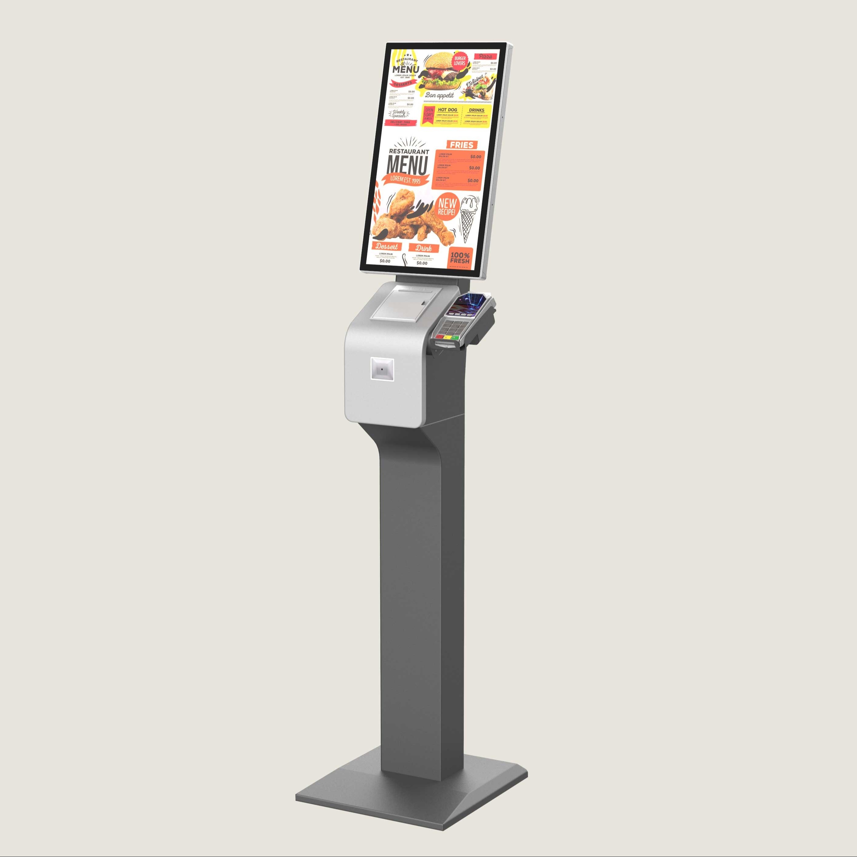 Counter Top Self Checkout Kiosk Self Ordering Kiosk For Restaurants ...