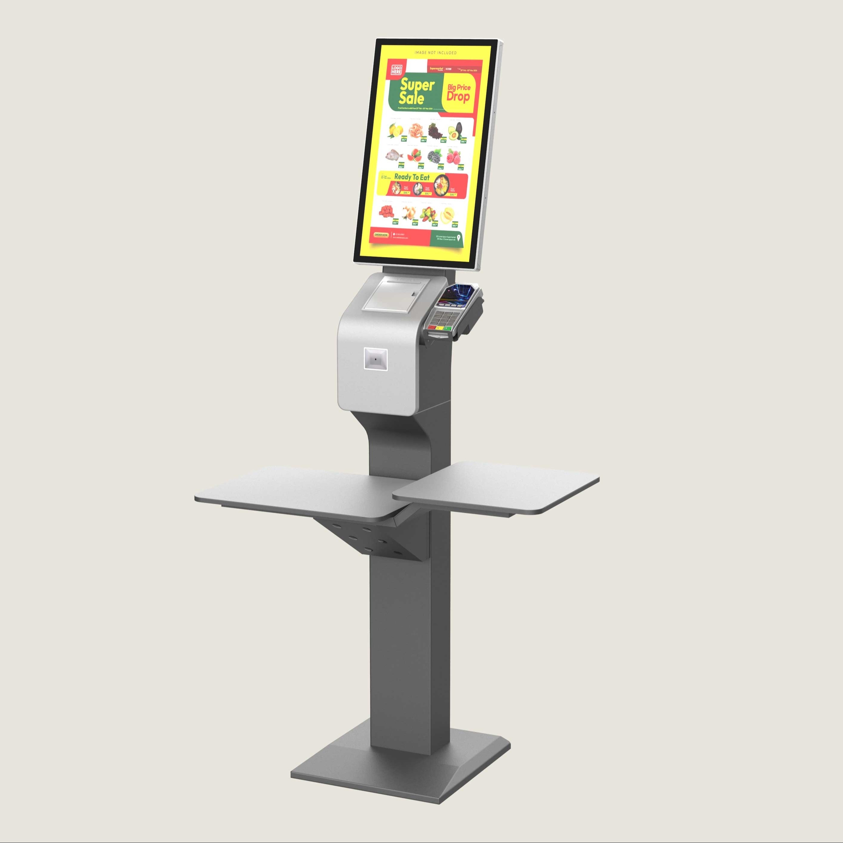Counter Top Self Checkout Kiosk Self Ordering Kiosk For Restaurants ...