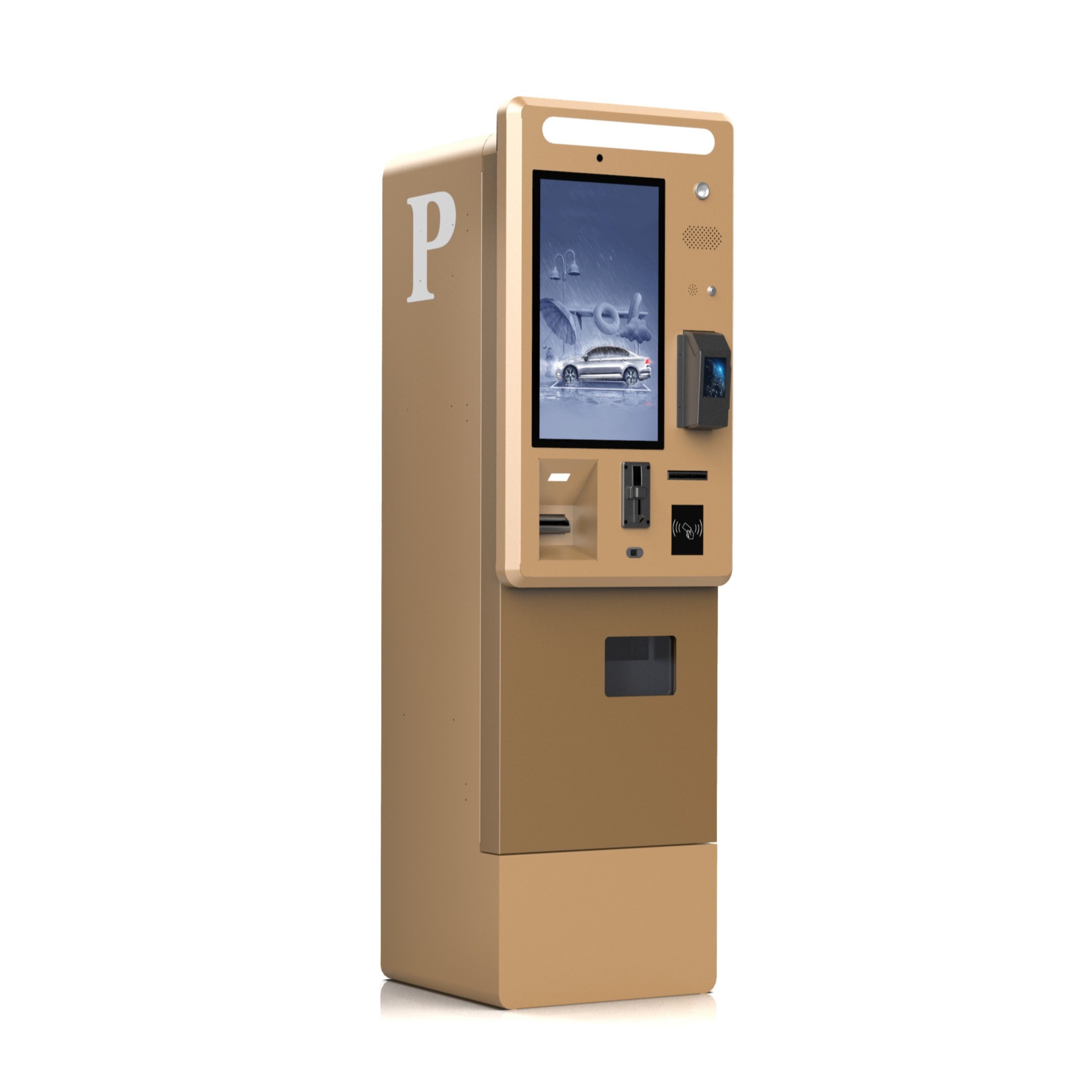 Parking Payment Station With 21.5 Inch High Brightness Touch Screen And ...