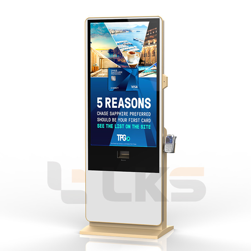 Smart Kiosk Vertical LCD Advertising Display Interactive Panel Digital ...