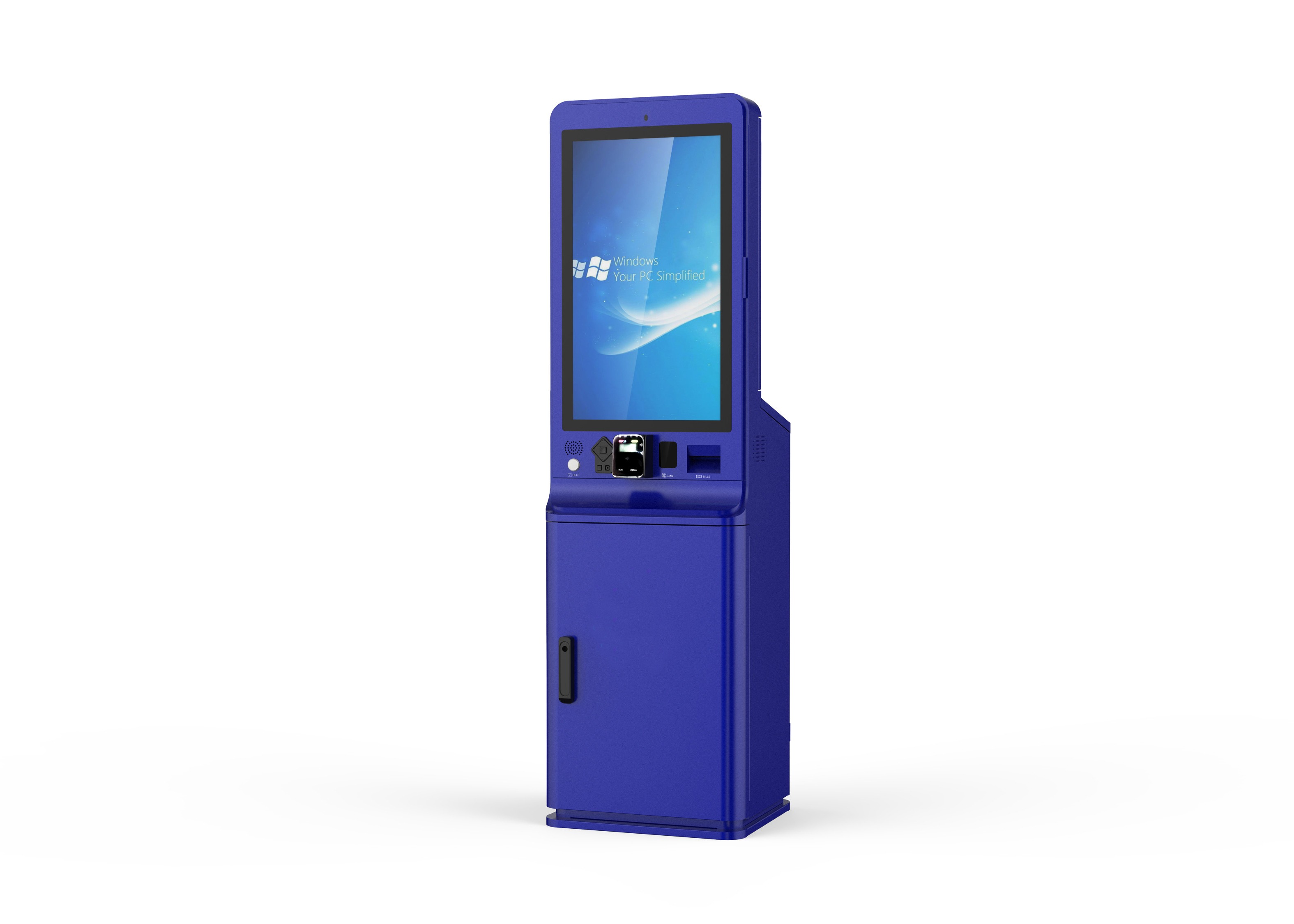 Outdoor Self Service Payment Kiosk With Cash Payment And Card Dispenser ...