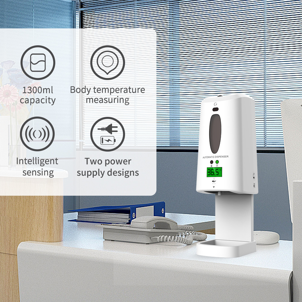 LEAN 1300ml Alcohol Dispenser Automatic Hand Sanitizer Dispenser