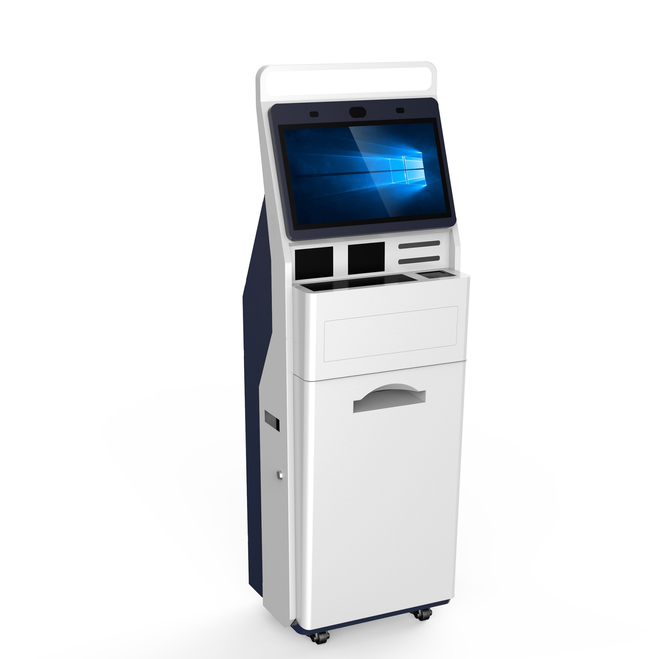 19 Inch Hotel Check In And Check Out Passport Scanner Key Card Dispenser