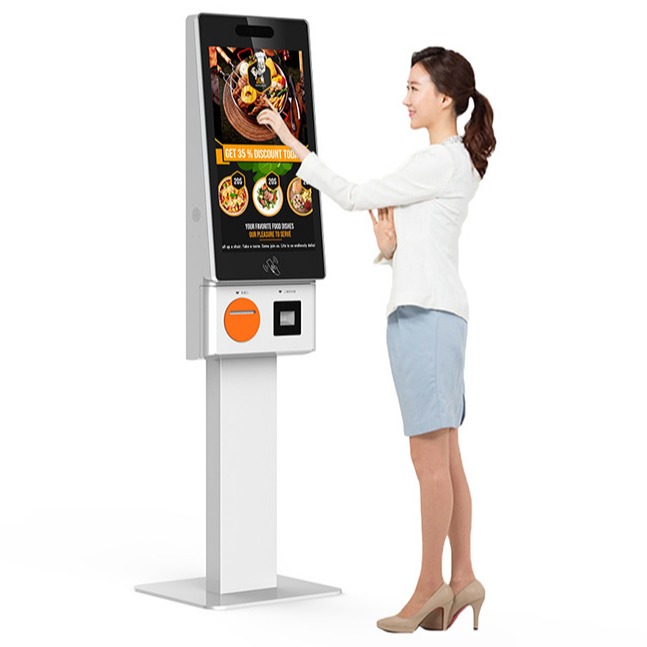 24 Inch Self Checkout Kiosk RF Check Out RFID Card Reader For ...