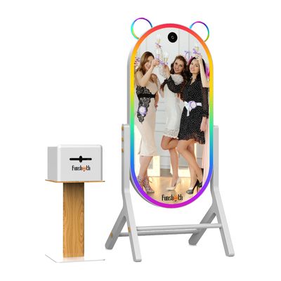 Social Media Selfie Station LCD Mirror Photobooth Template Sticker ...