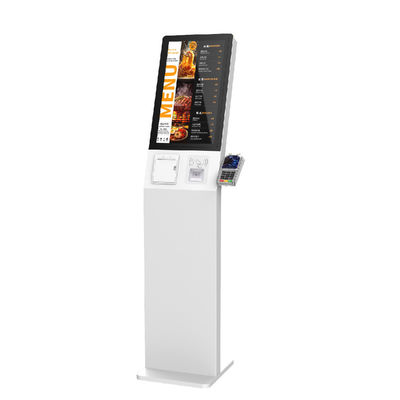 Fast Food Self Service Kiosk For Restaurants Food Trucks With Pos Terminal