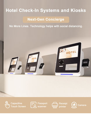 Hotel Desktop Self Check In Machine with Key Card Dispenser and ...