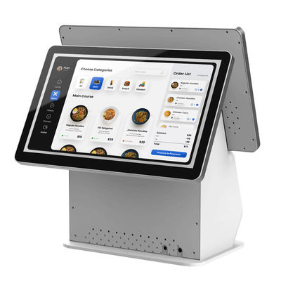 Dual Screen 15.6inch Pos System With Receipt Printer And Barcode ...