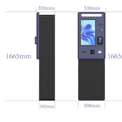 Outdoor Kiosk Parking Payment Station Credit Card And Bill Acceptor ...