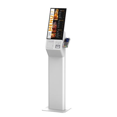 Fast Food Ordering Kiosk 21.5 Inch Screen Scan QR Code and Credit Card ...