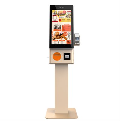 Self Ordering Kiosk With POS Terminal For Restaurant And Store, Fast ...