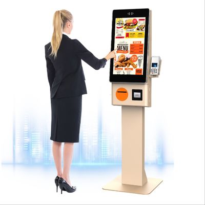 Self Ordering Kiosk With POS Terminal For Restaurant And Store, Fast ...