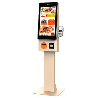 23.8 Inch Free Standing Touch Self-Service Food Ordering Kiosk Indoor ...