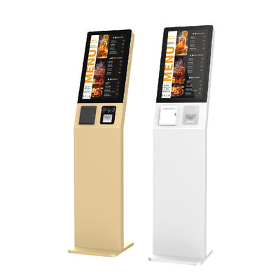 Fast Food Self Service Kiosk For Restaurants Food Trucks With Pos Terminal