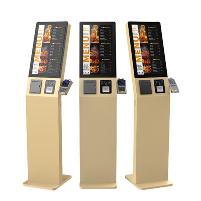 Fast Food Self Service Kiosk For Restaurants Food Trucks With Pos Terminal