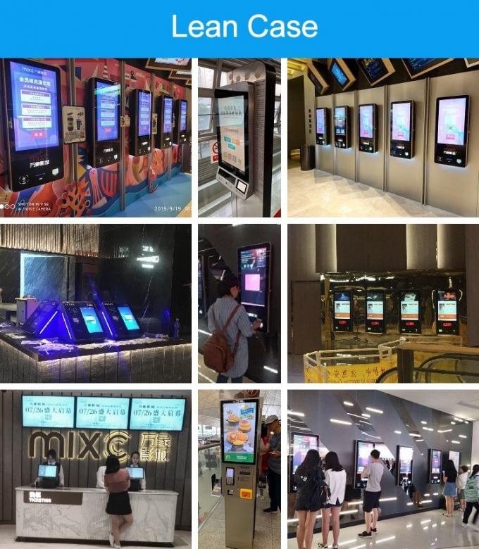 21.5" Self Service Ticket Vending Machine Ordering Kiosk for Fast Food ...